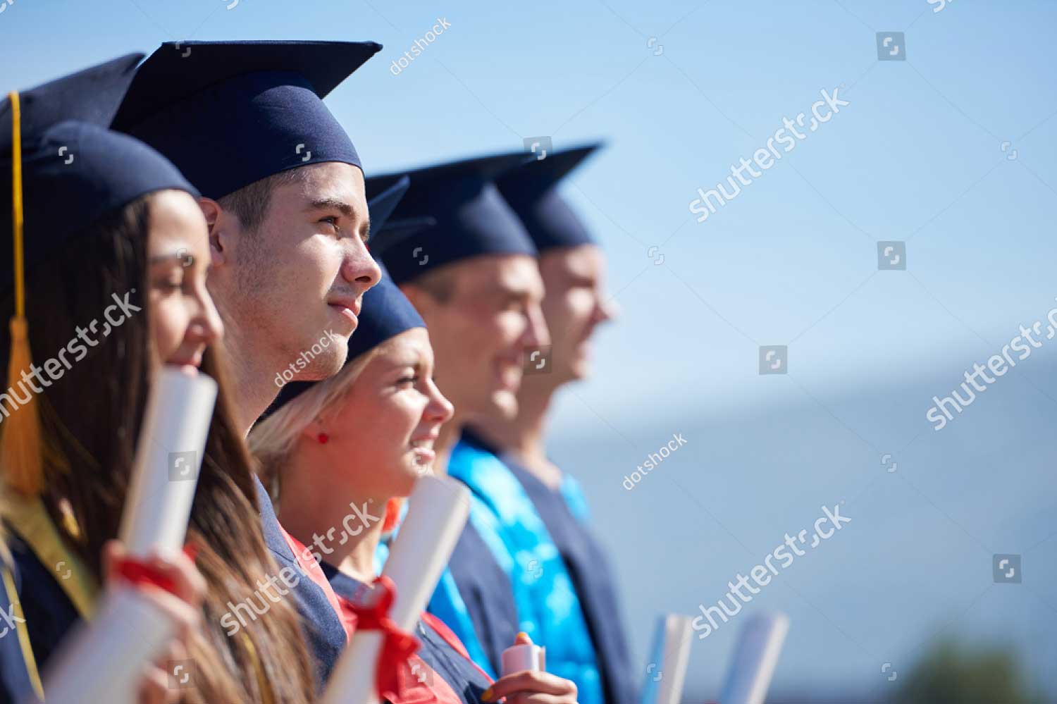 ASK Online Canada stock-photo-young-graduates-students-group-standing ...